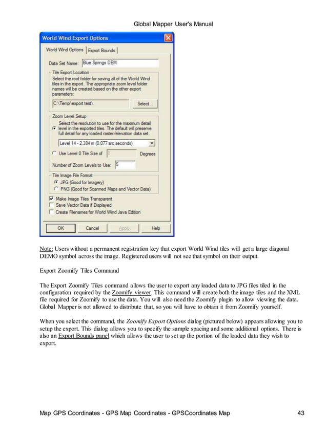 manual global mapper | DOCX | Desktop Publishing | Computer Software ...