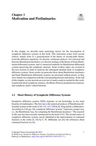 Symplectic Difference Systems Oscillation and Spectral Theory Ondřej ...