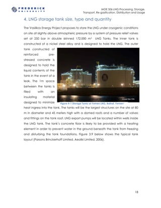Assignment 2 Prepare an outline specification for an LNG plant located ...