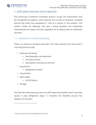 Assignment 2 Prepare an outline specification for an LNG plant located ...