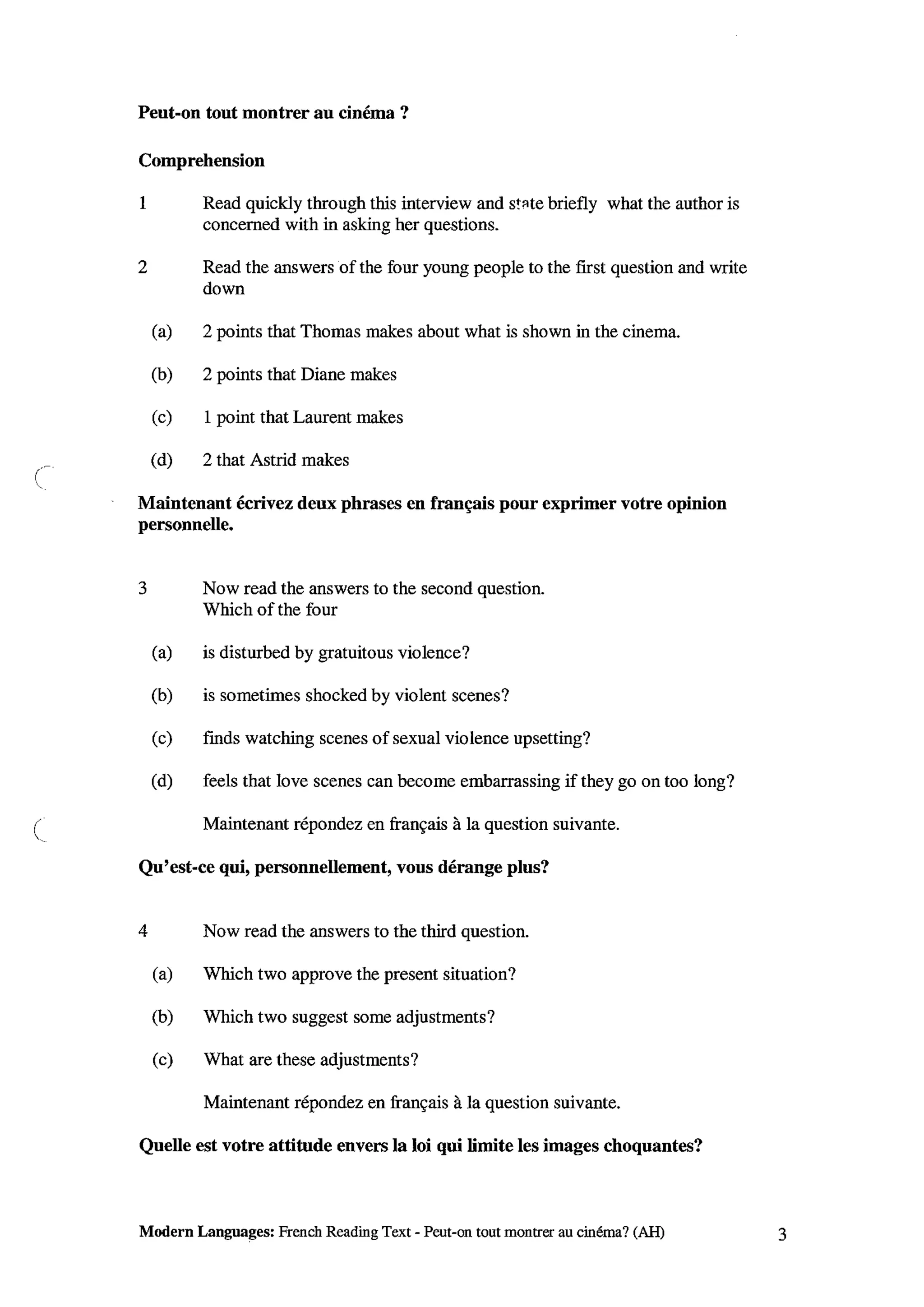 Advanced Higher French Reading.PDF