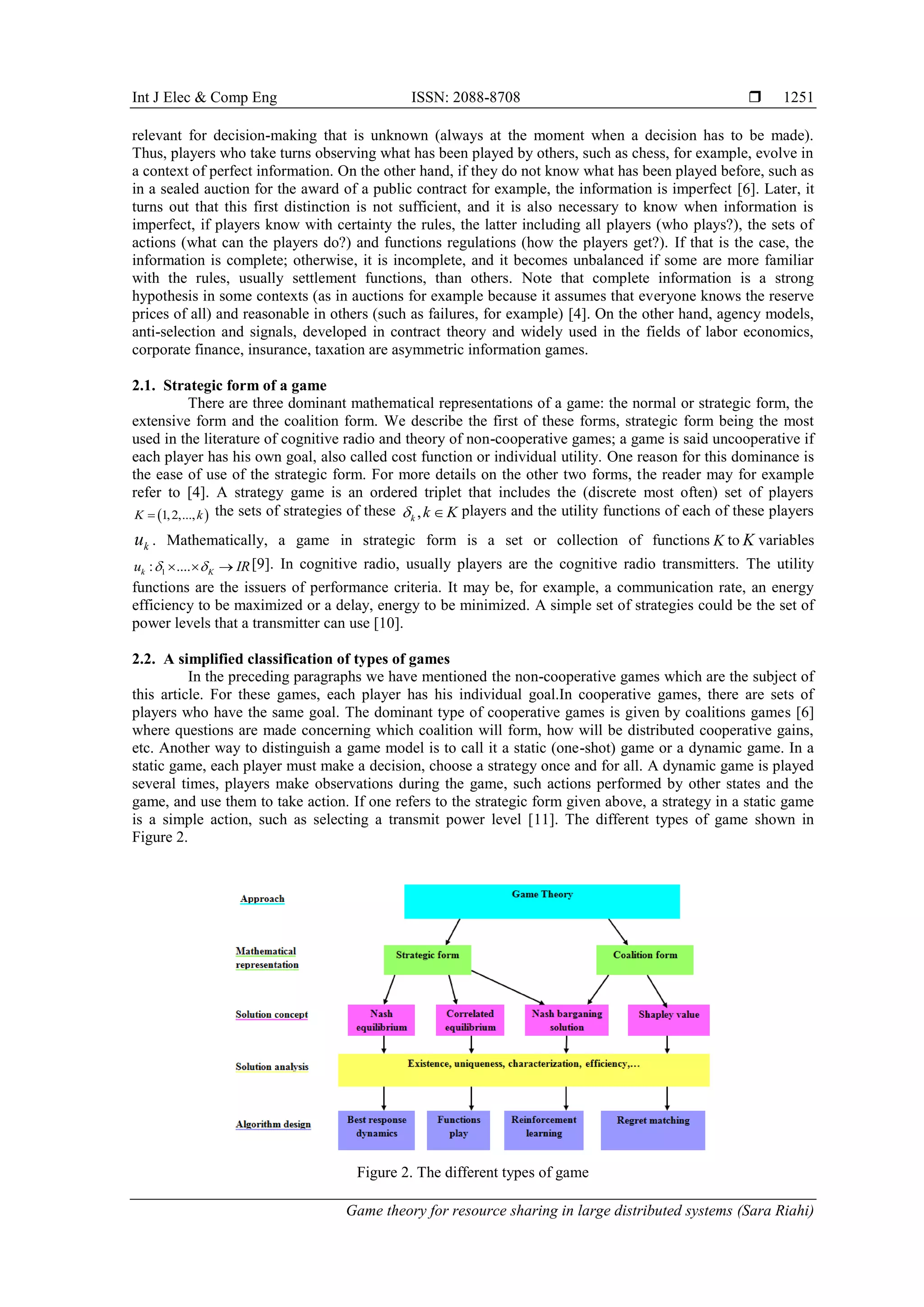 Game theory for resource sharing in large distributed systems | PDF