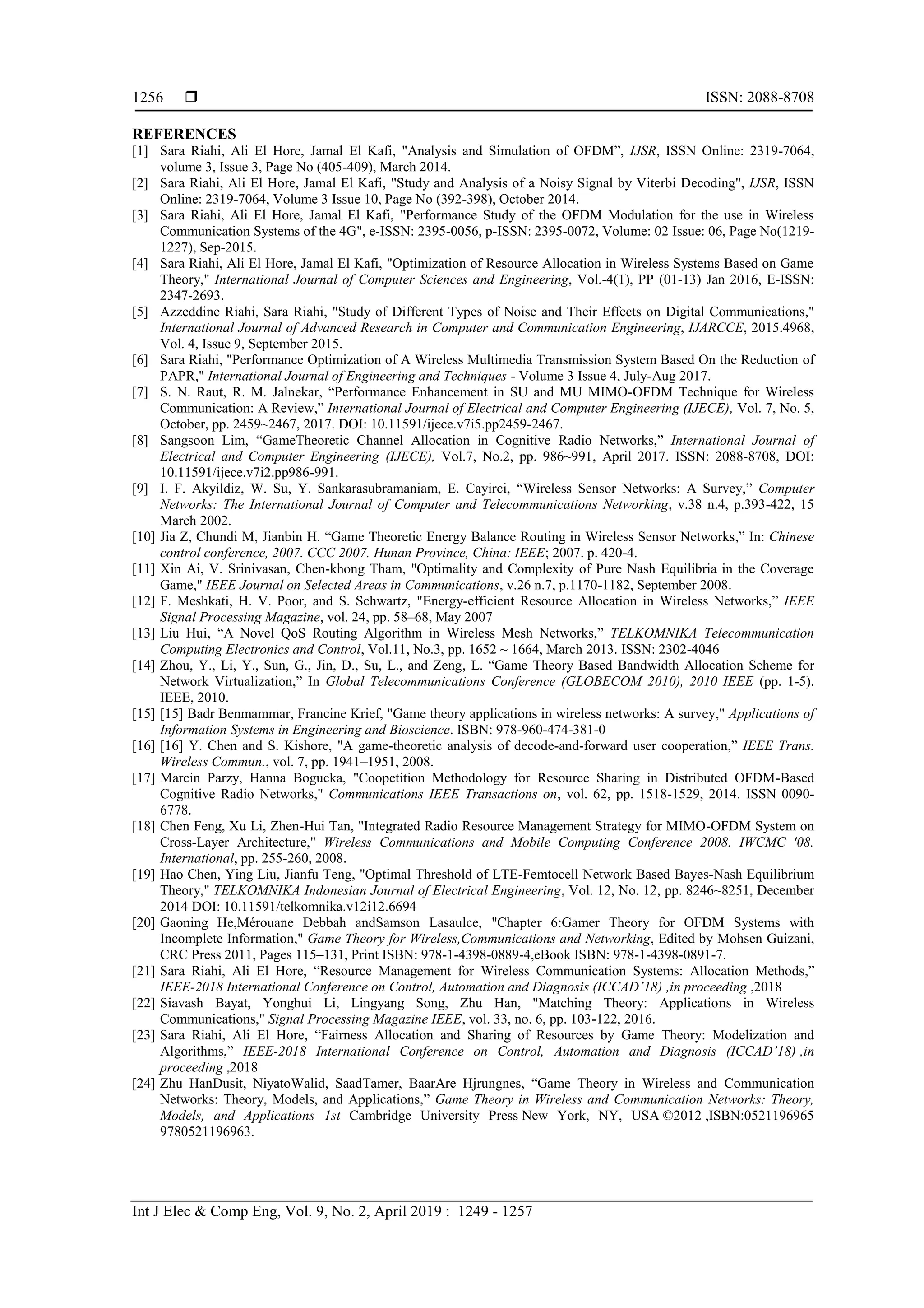 Game theory for resource sharing in large distributed systems | PDF