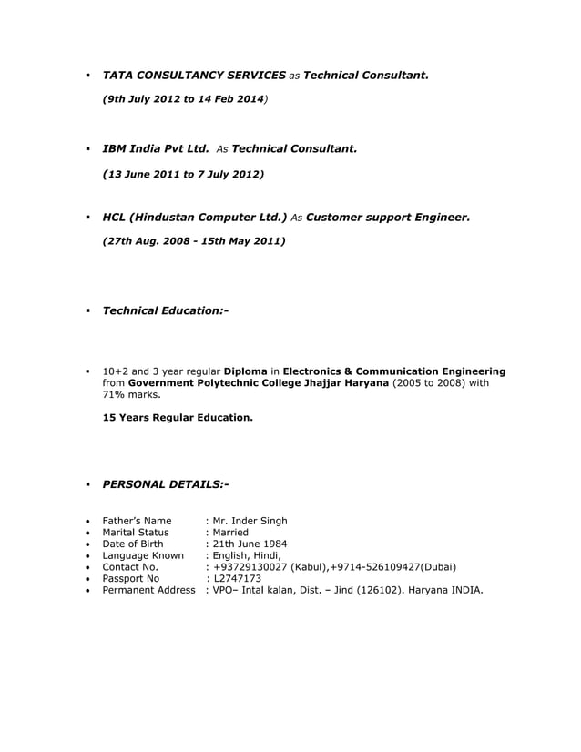 AIX Administator Resume. | PDF