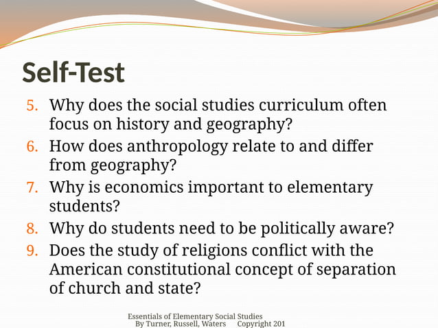 Elementary Social Studies - Chapter 2 PPT | PPT