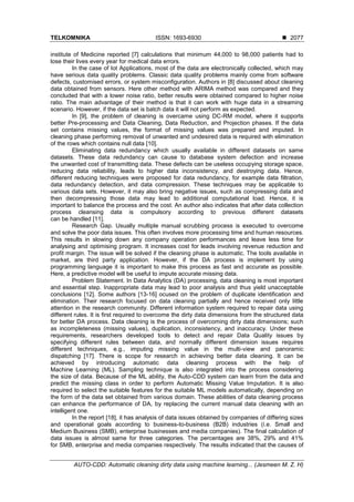 AUTO-CDD: automatic cleaning dirty data using machine learning ...