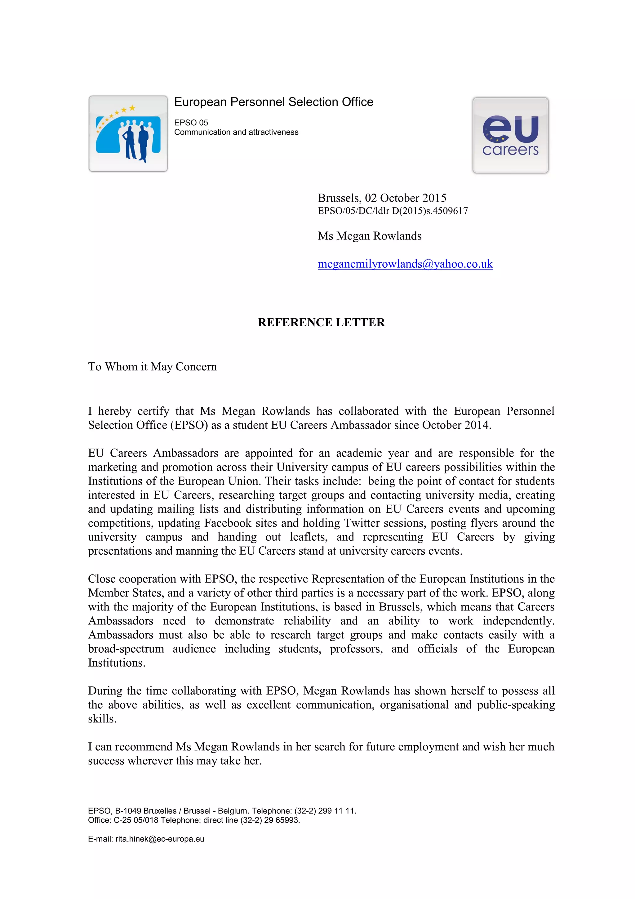 EPSO Reference | PDF