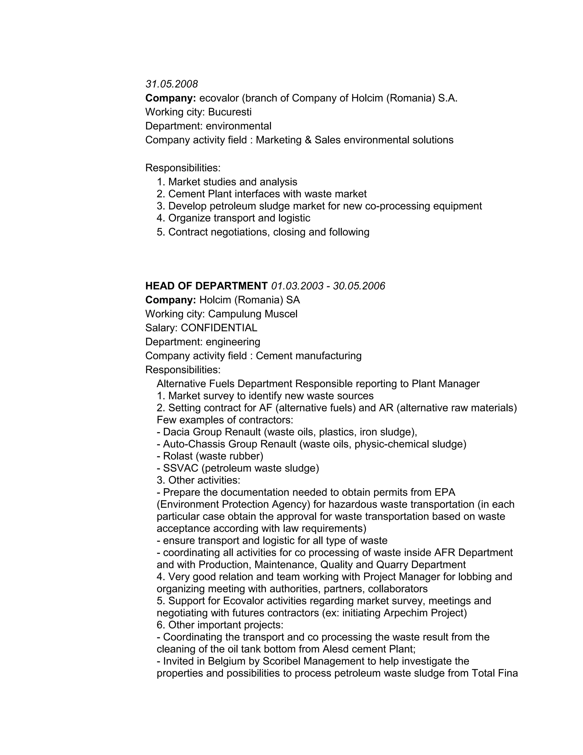 CV Marius Bica 2015 | DOC