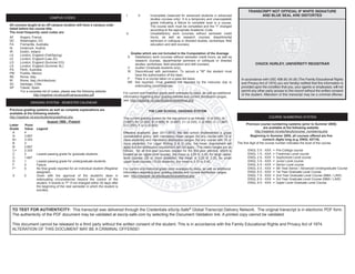 ND Official Transcript | PDF