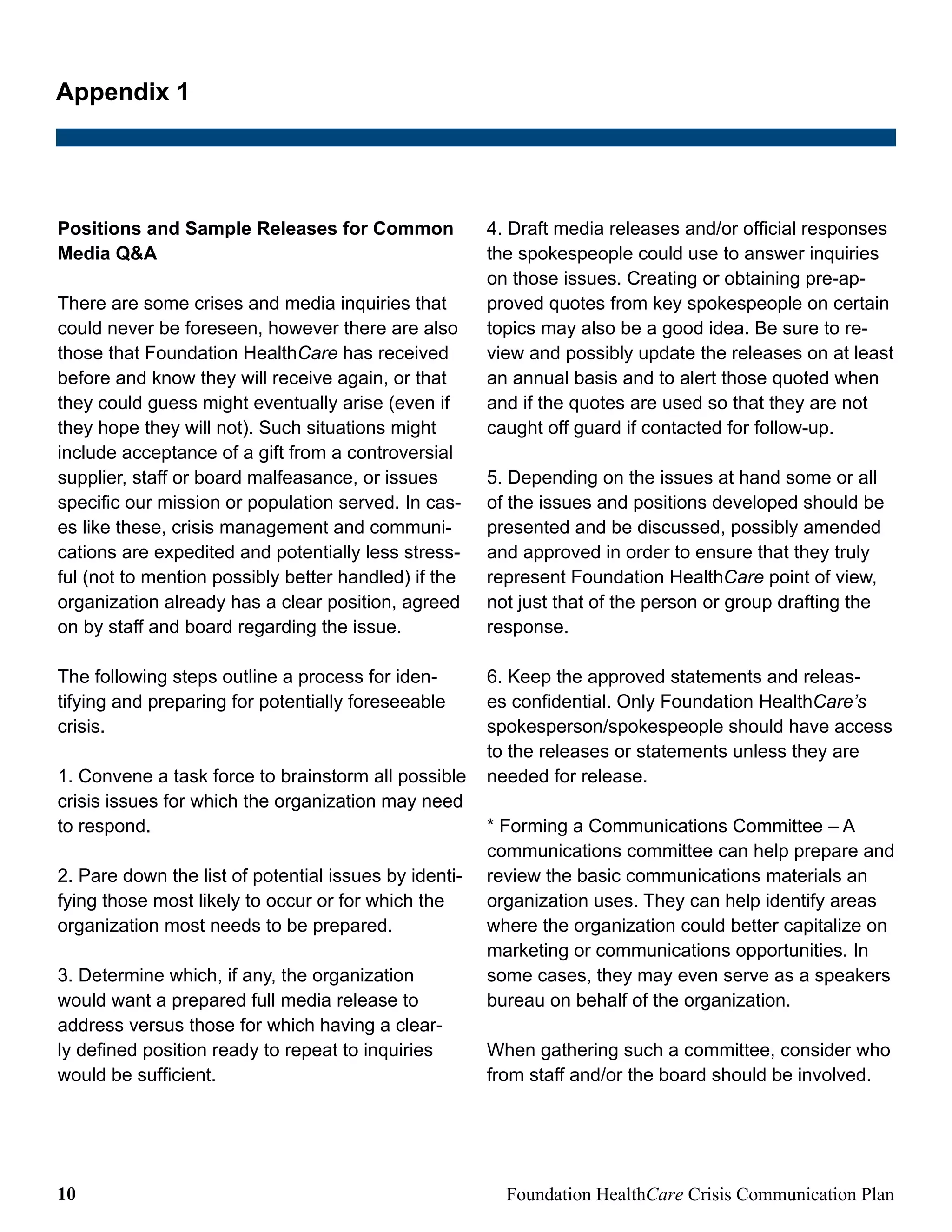 FDNH Crisis Guide | PDF