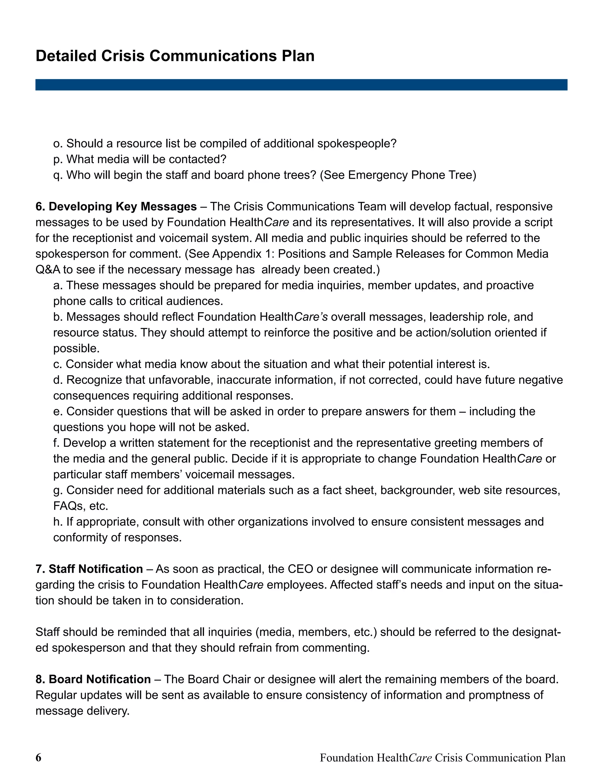 FDNH Crisis Guide | PDF