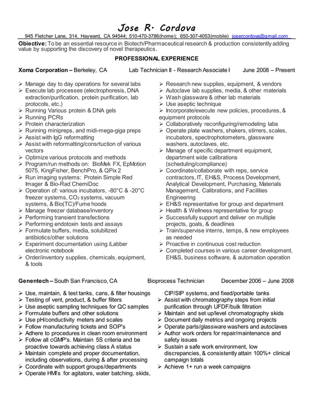Jose Cordova 2015 Resume v2 | PDF
