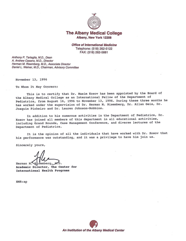 letter from AMC | PDF