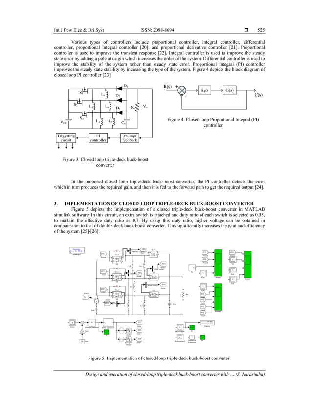 Design and operation of closed-loop triple-deck buck-boost converter with high gain soft ...