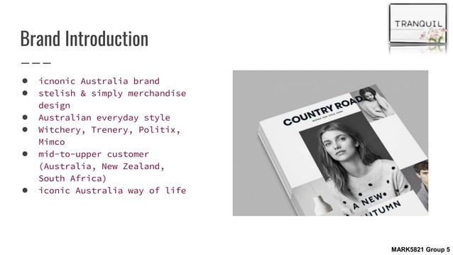 Country Road Brand Extension | PPTX