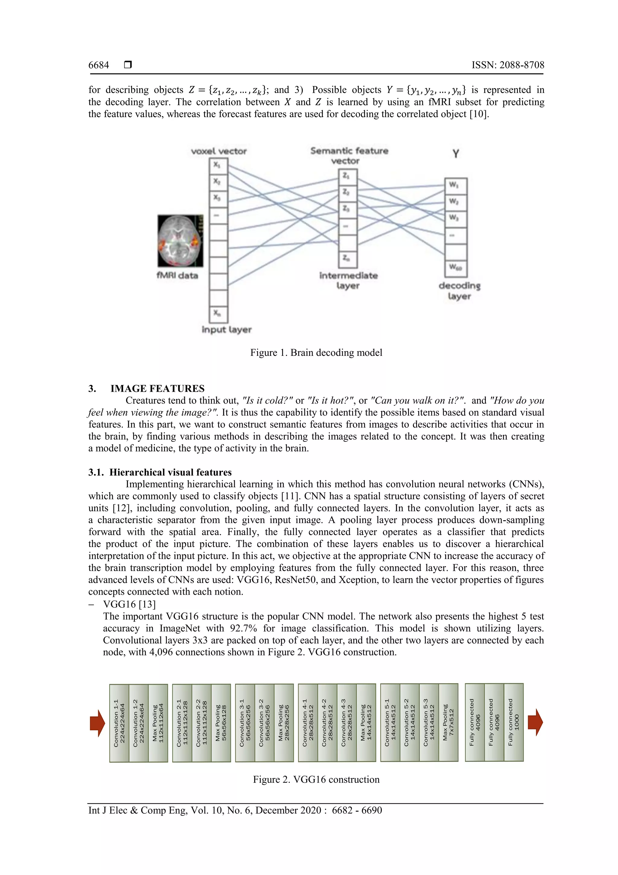 Functional magnetic resonance imaging-based brain decoding with visual semantic model | PDF
