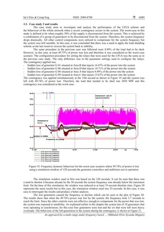 An approach for a multi-stage under-frequency based load shedding scheme for a power system ...