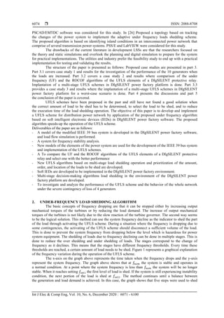 An approach for a multi-stage under-frequency based load shedding scheme for a power system ...
