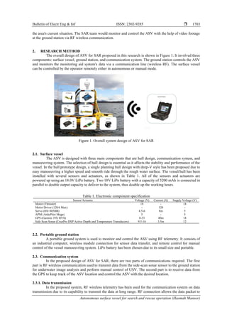 Autonomous surface vessel for search and rescue operation | PDF | Internet of Things | Internet