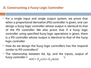 fuzzy logic controllers and PD controllers.ppt