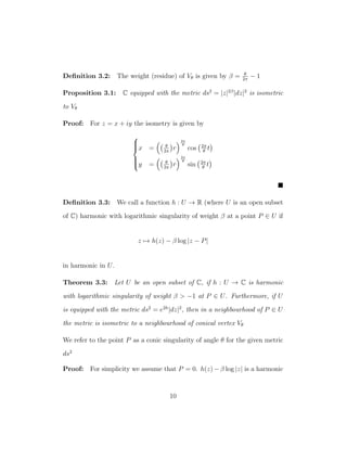 Reciprocity Law For Flat Conformal Metrics With Conical Singularities | PDF