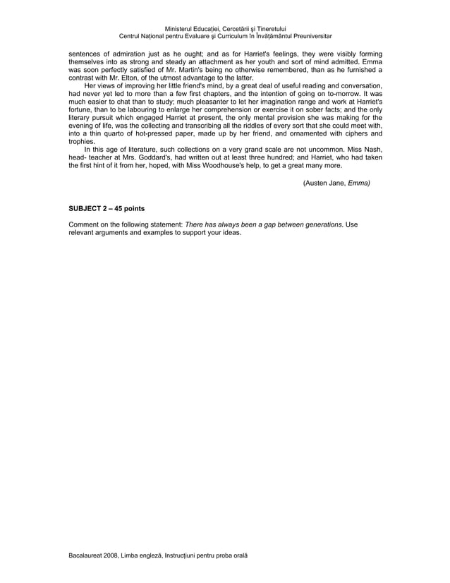 58295526 limba-engleza-proba-orala-subiecte-si-variante | PDF