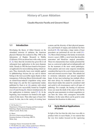 Image-guided Laser Ablation Claudio Maurizio Pacella | PDF