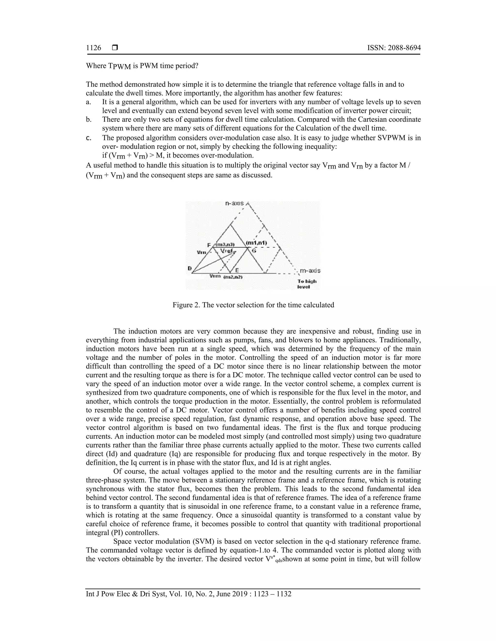 Starting Torque And Torque Ripple Reduction Using Svpwm Based Vector Control Of Induction Motor
