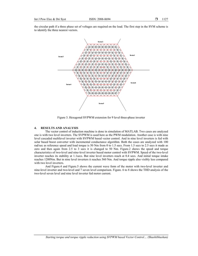 Starting torque and torque ripple reduction using SVPWM based vector ...