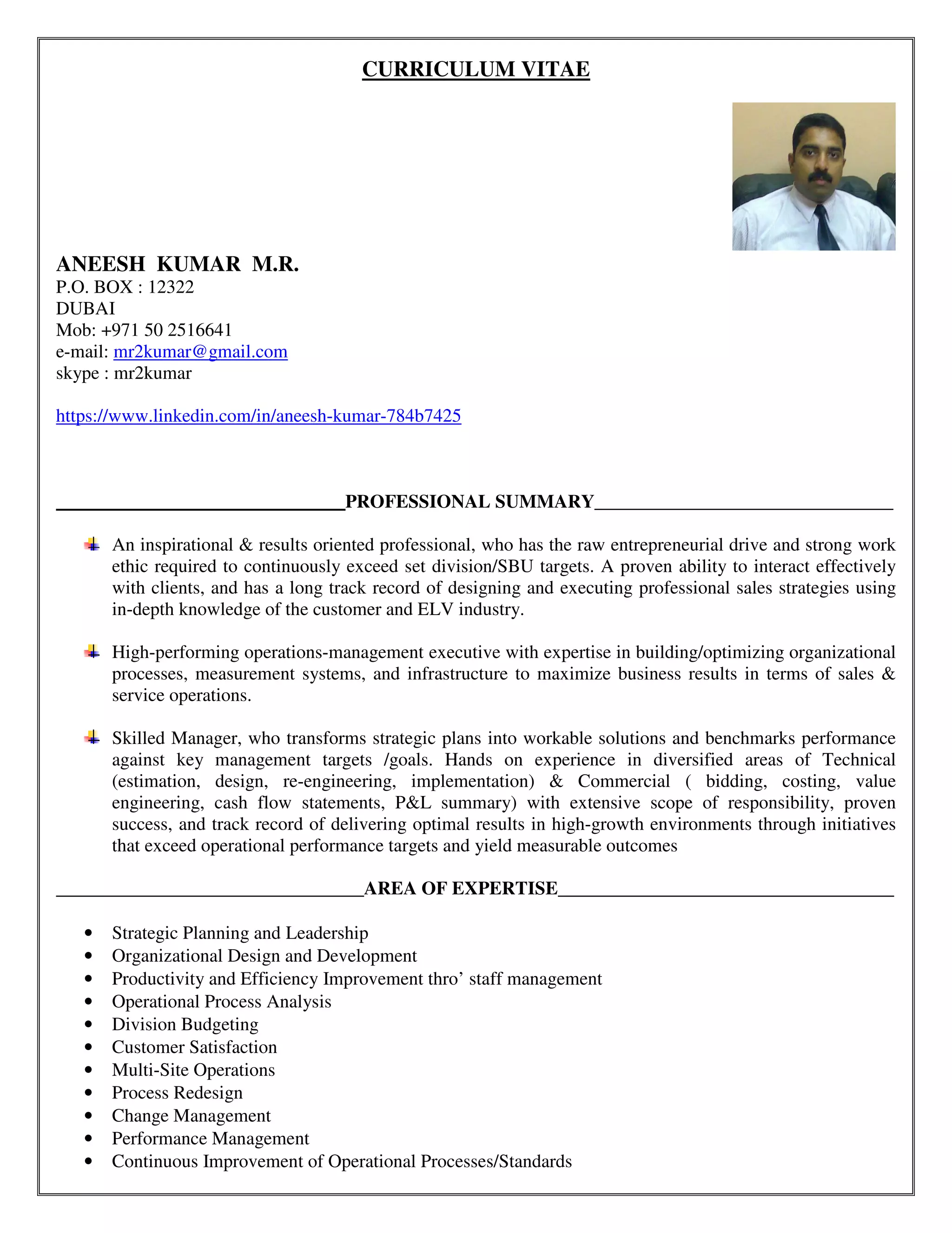ANEESH_CV NEW updated | PDF