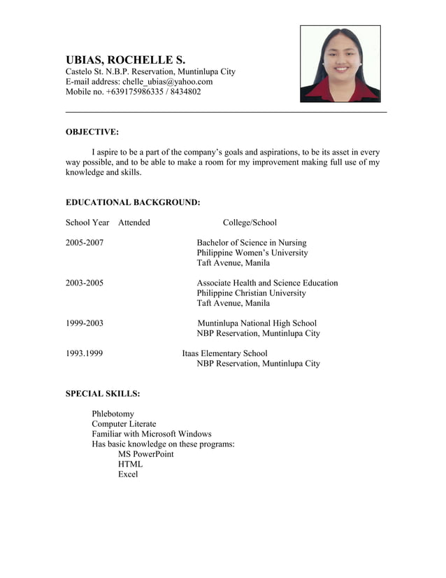 resume_chelle | PDF