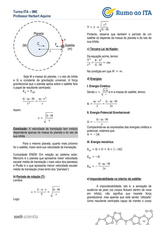 582 gravitacao universal_fisica_hebert_aquino_teoria_exercicios | PDF