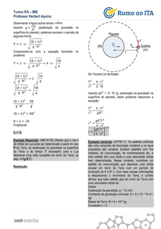 582 gravitacao universal_fisica_hebert_aquino_teoria_exercicios | PDF