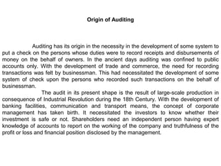 58324715 project-on-auditing | PPT