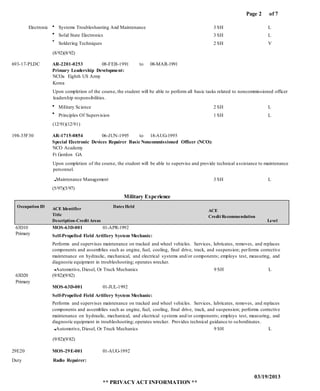 Joint Service Transcript | DOCX