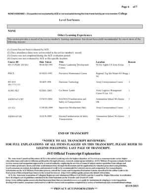 Joint Service Transcript | DOCX