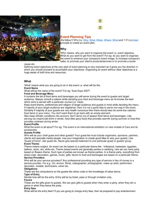 58369831 event-management-study-material | DOC | Business | Business and Finance