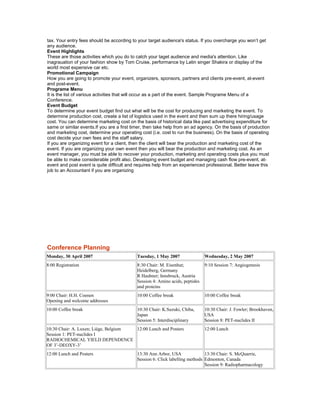 58369831 event-management-study-material | DOC | Business | Business and Finance