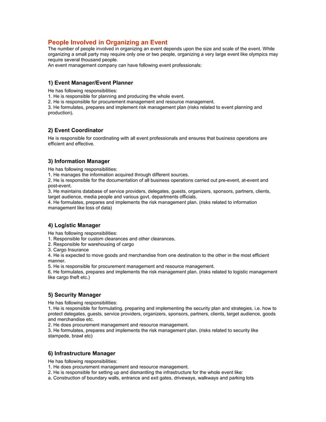 58369831 event-management-study-material | PDF