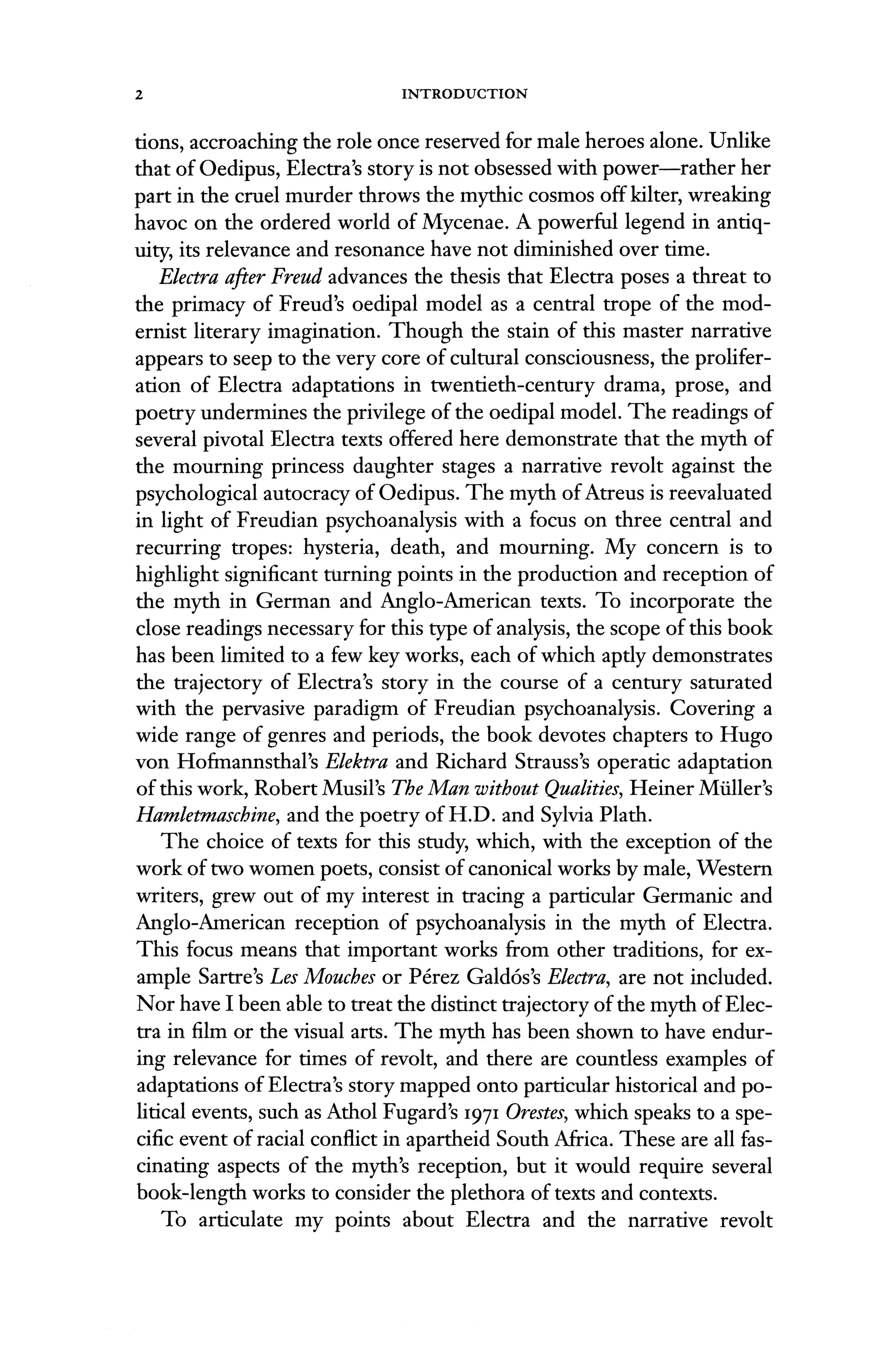 Electra After Freud Myth And Culture Jill Scott | PDF