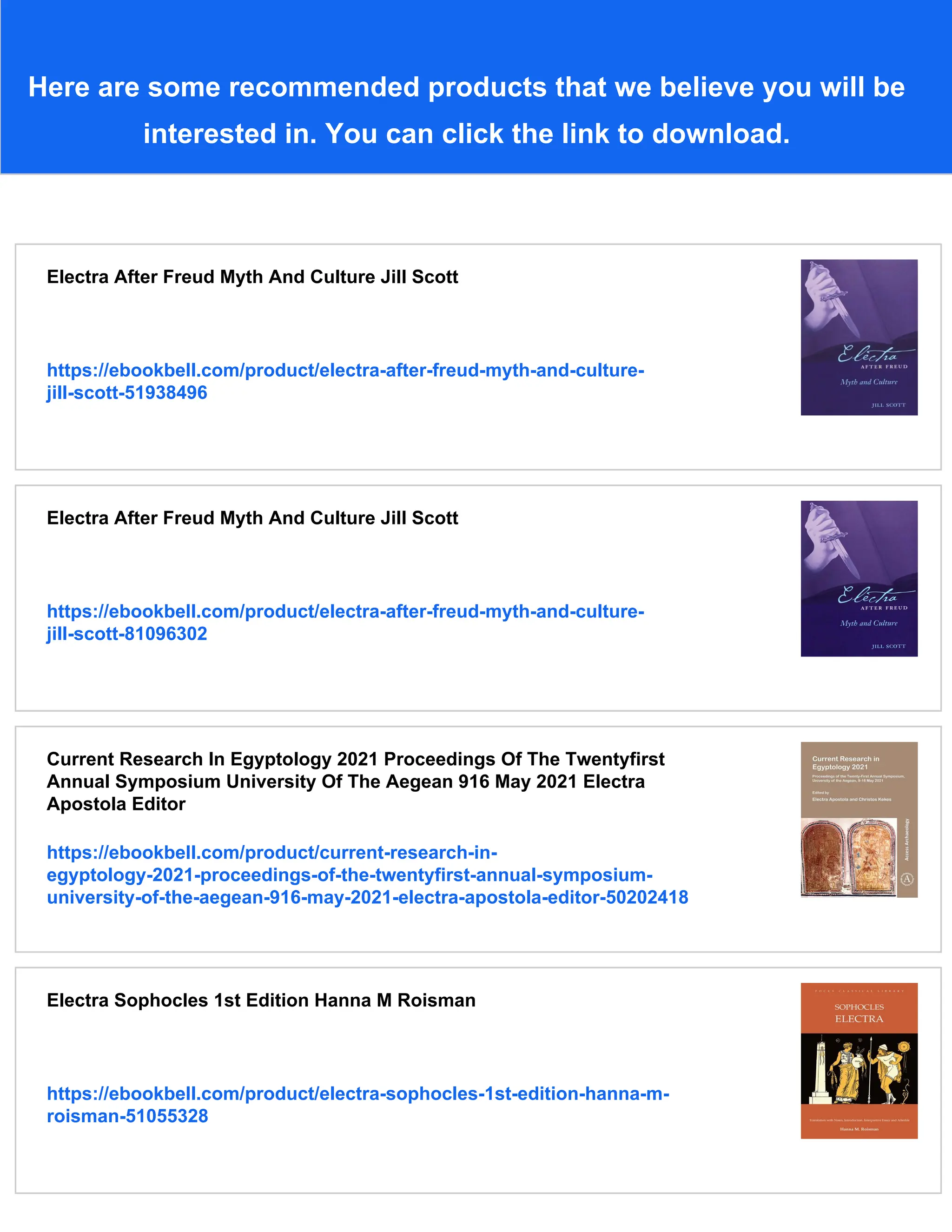 Electra After Freud Myth And Culture Jill Scott | PDF