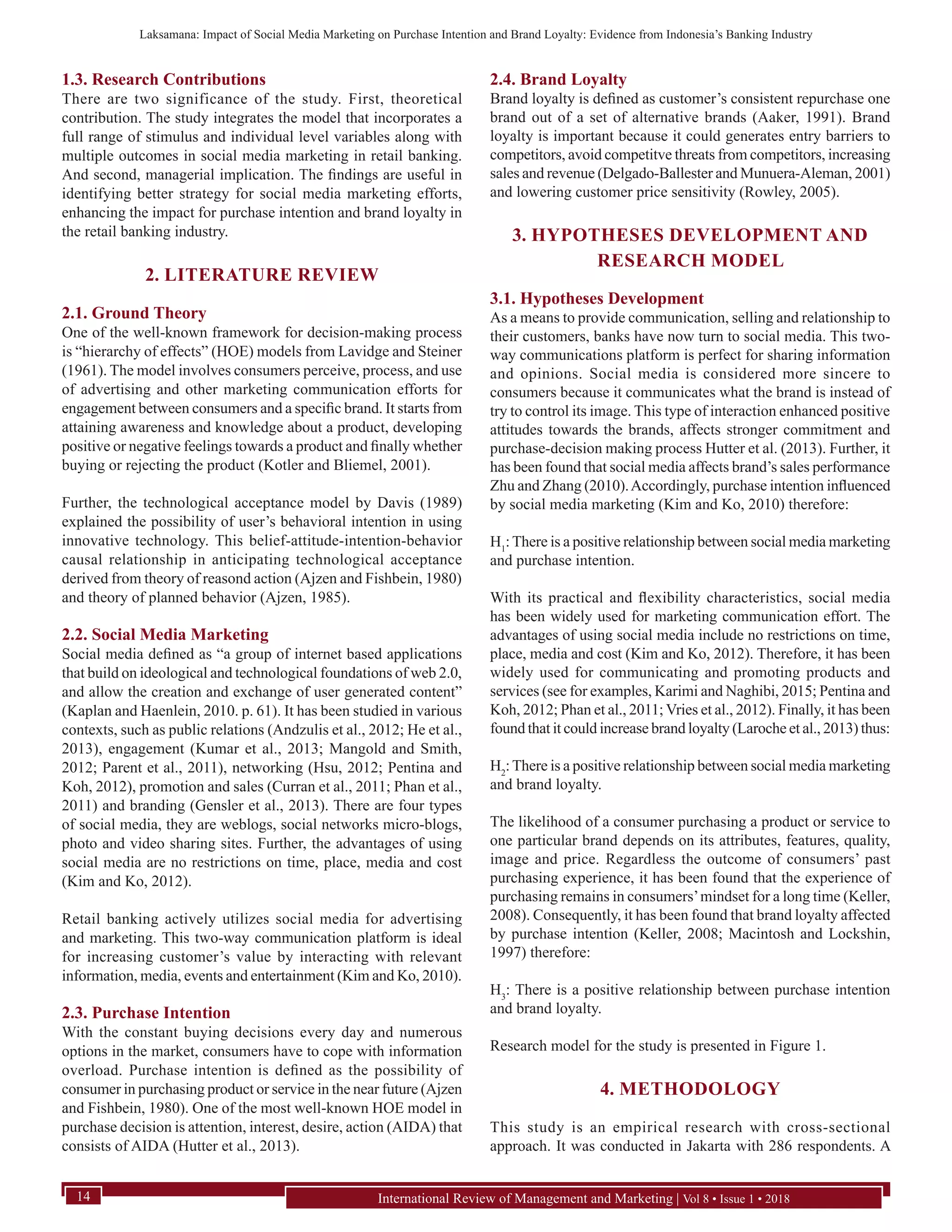 IMPACT OF SOCIAL MEDIA MARKETING ON PURCHASE INTENTION | PDF