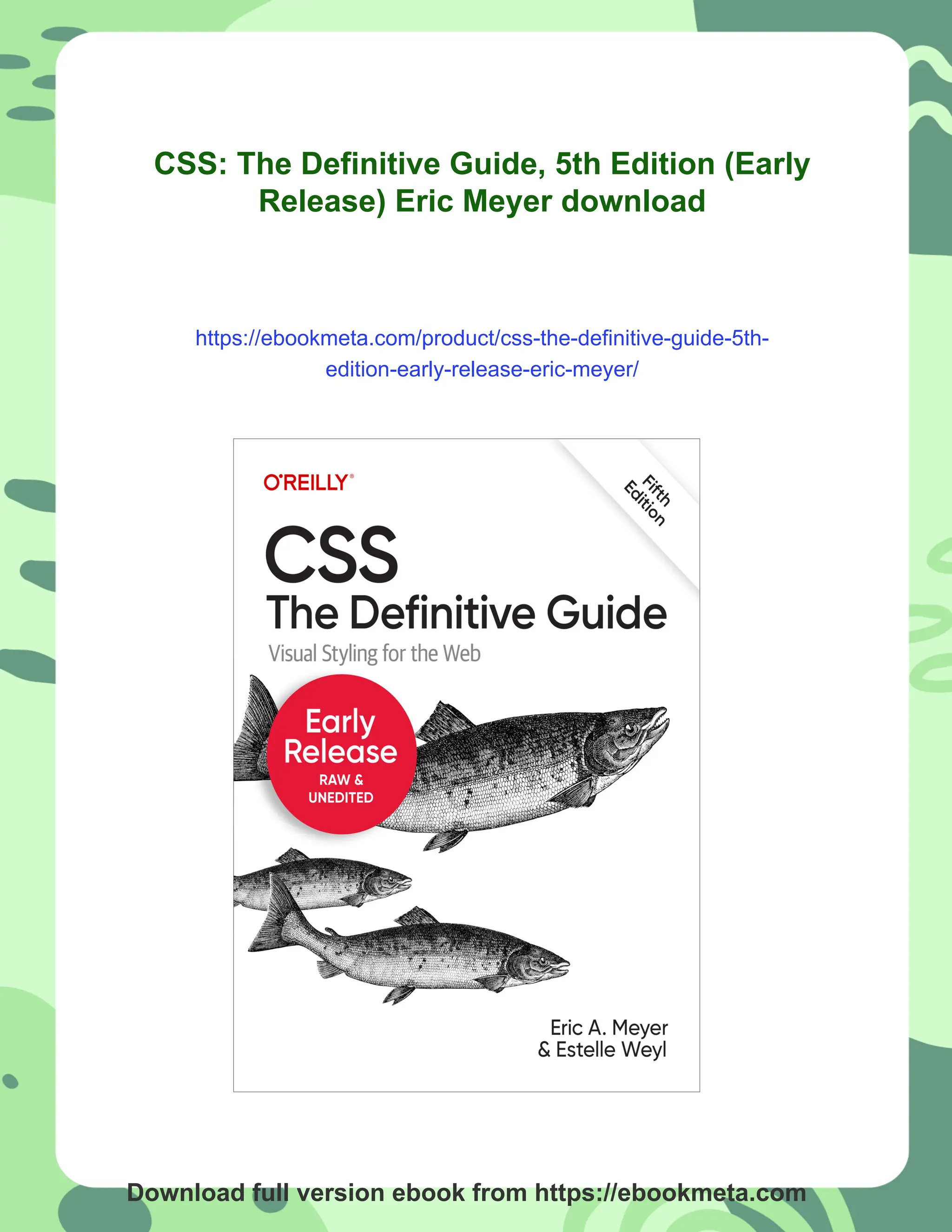 CSS: The Definitive Guide, 5th Edition (Early Release) Eric Meyer | PDF