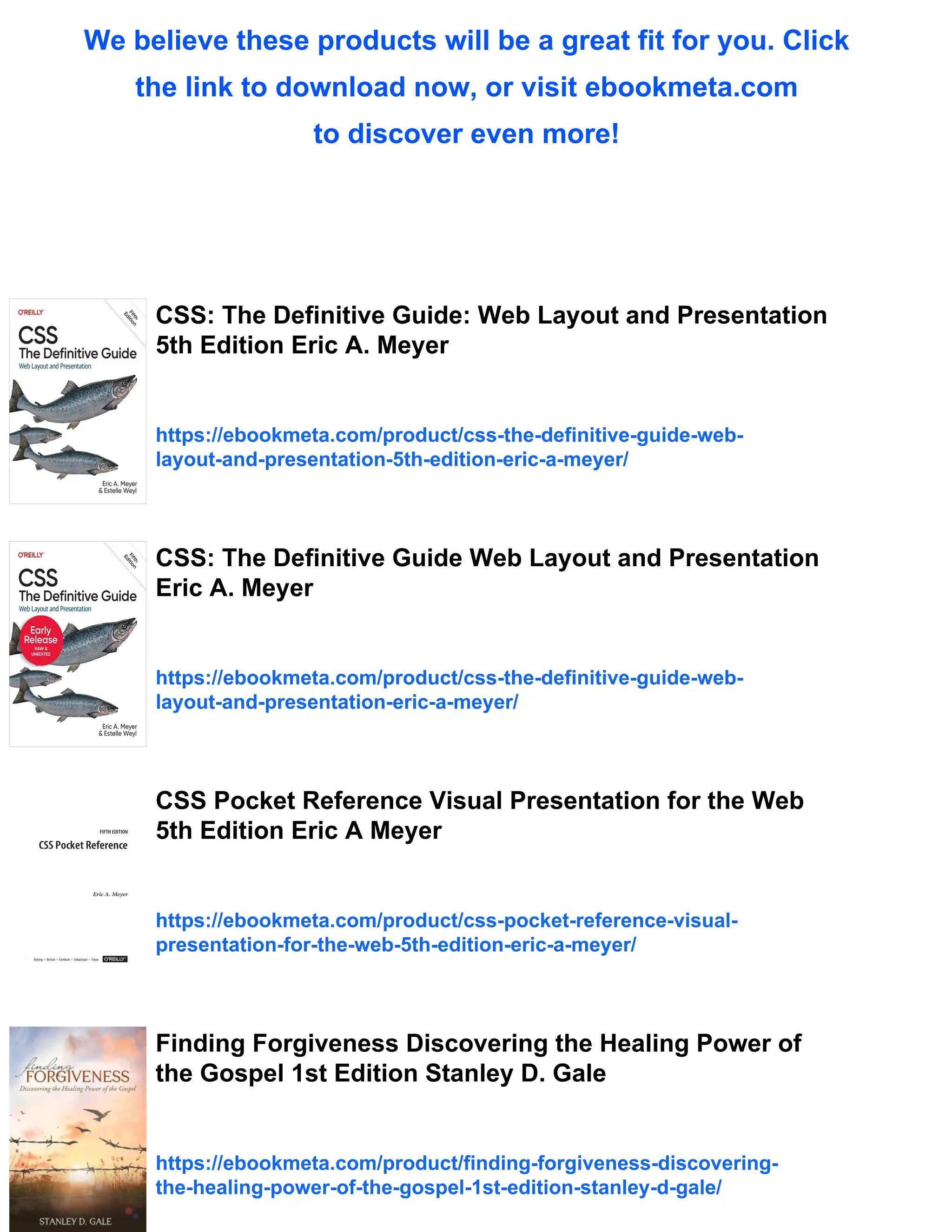 CSS: The Definitive Guide, 5th Edition (Early Release) Eric Meyer | PDF