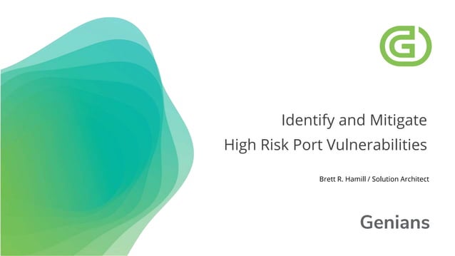 Identify and mitigate high risk port vulnerabilities | PPT