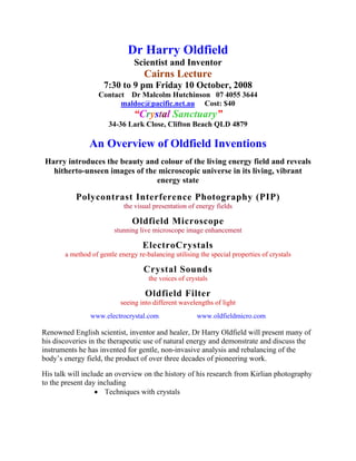 583 dr harry_oldfield_inventor[1] | PDF