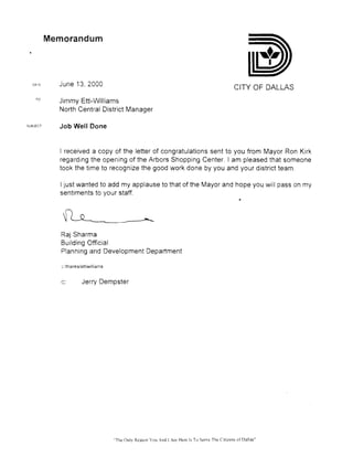 Letter of Comendation from Citizen | PDF