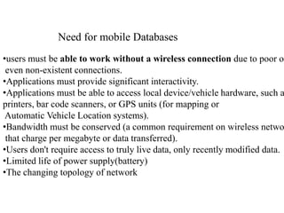 Mobile database security threats | PPTX
