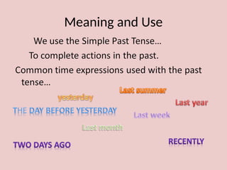 Simple past tense of verb power point presentation | PPT