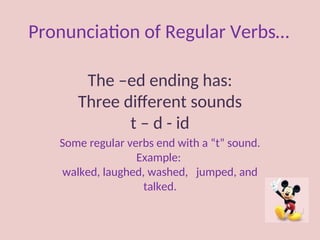 Simple past tense of verb power point presentation | PPT